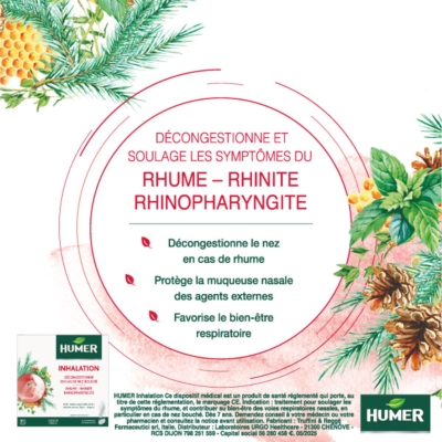 Humer Inhalation : décongestionne le nez bouché | Humer