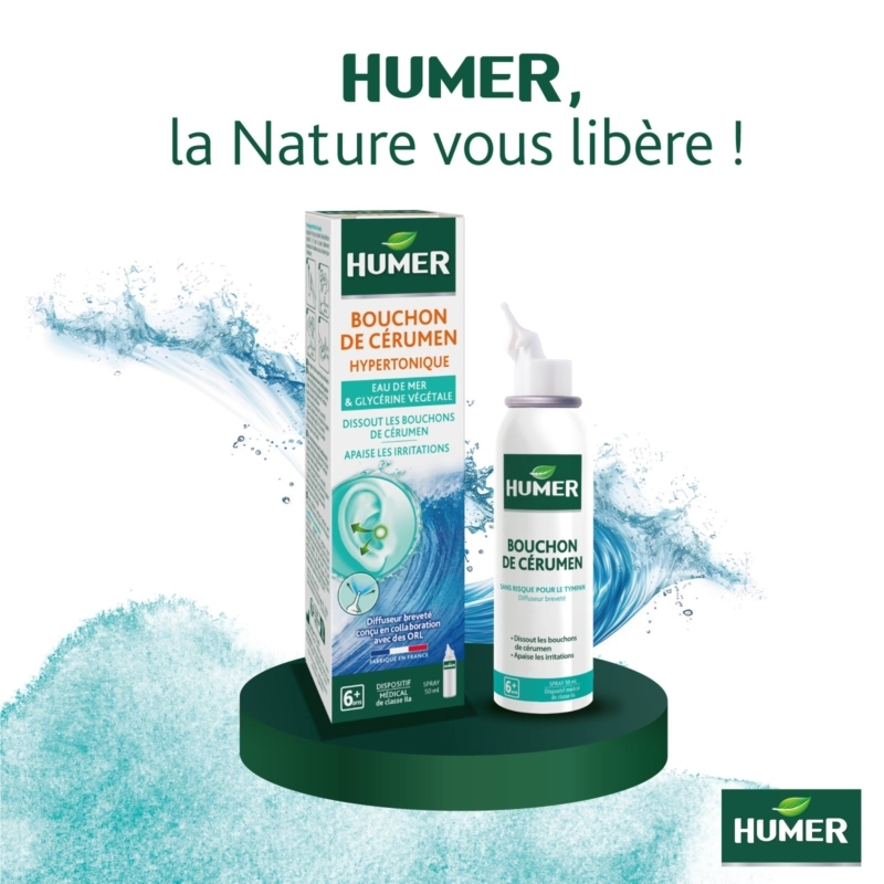 Spray bouchon de cérumen dans l'oreille | Humer