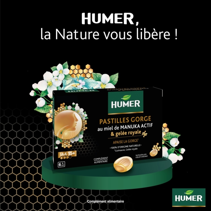 Pastilles Gorge au miel de Manuka actif & Gelée royale | Humer